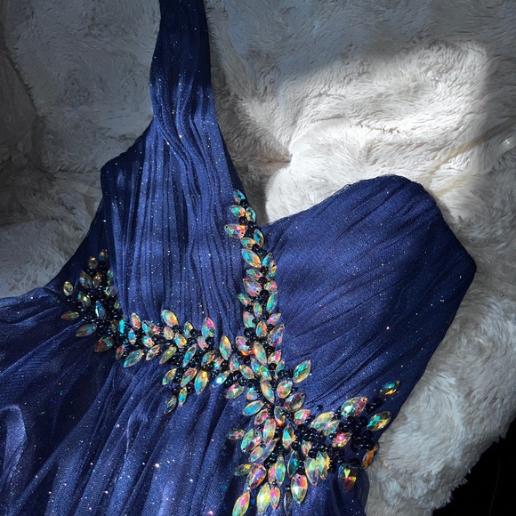 My Michelle | Dresses | My Michelle Navy Blue Sparkly Dress | Poshmark